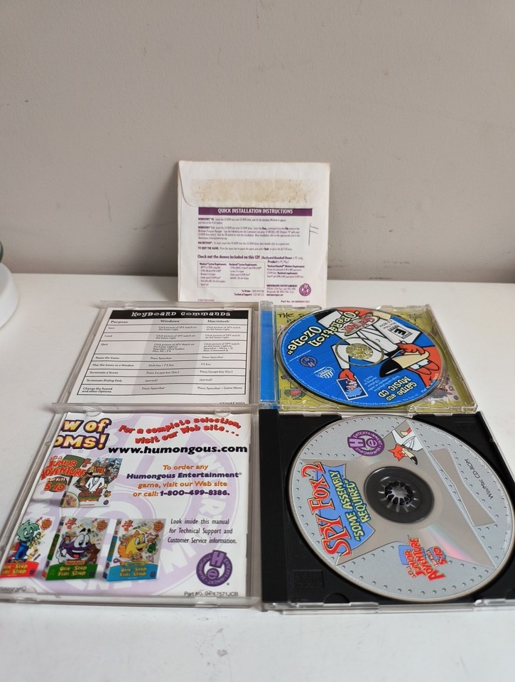Lot of 3 Spy Fox PC Games Humongous Entertainment CD-ROM Windows Mac ...