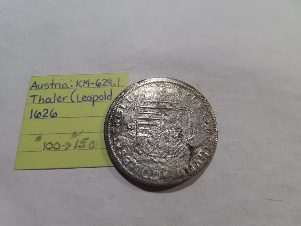 T85 Austria Leopold I 1626 Silver Thaler | eBay