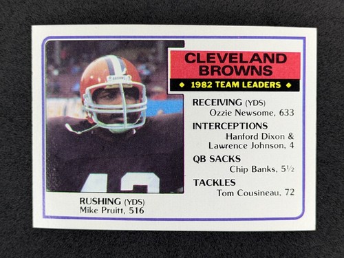 1983 Topps #244 Mike Pruitt Cleveland Browns Card | eBay
