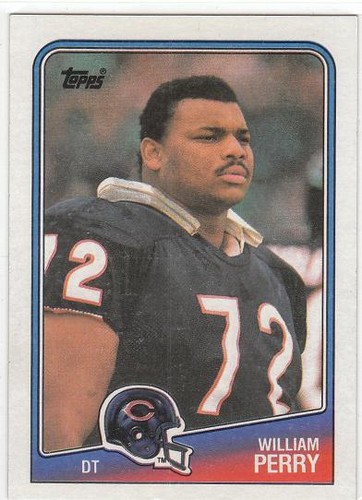 WILLIAM REFRIGERATOR PERRY 1988 Topps Football card #79 Chicago Bears ...