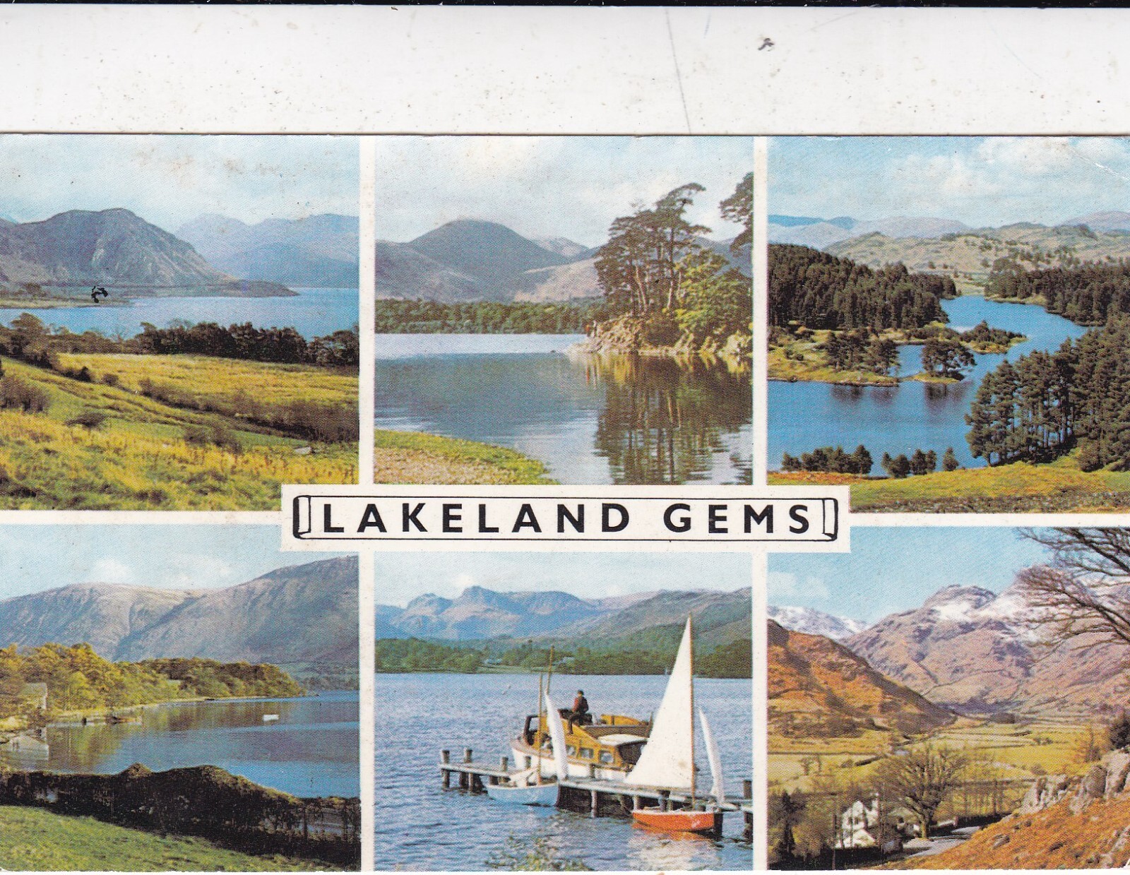 Lakeland Gems Multiview Postcard Posted 1969 corner crease | eBay UK