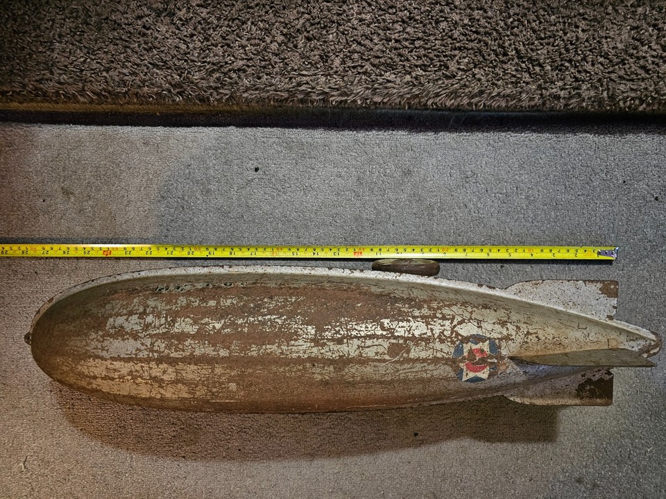 RARE Steelcraft akron graf zeppelin blimp airship pressed steel pull ...