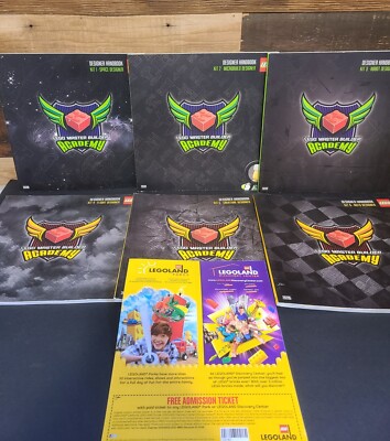Lego Master Builder Academy Designer Handbooks Lot Of Books 1 through 6 ...
