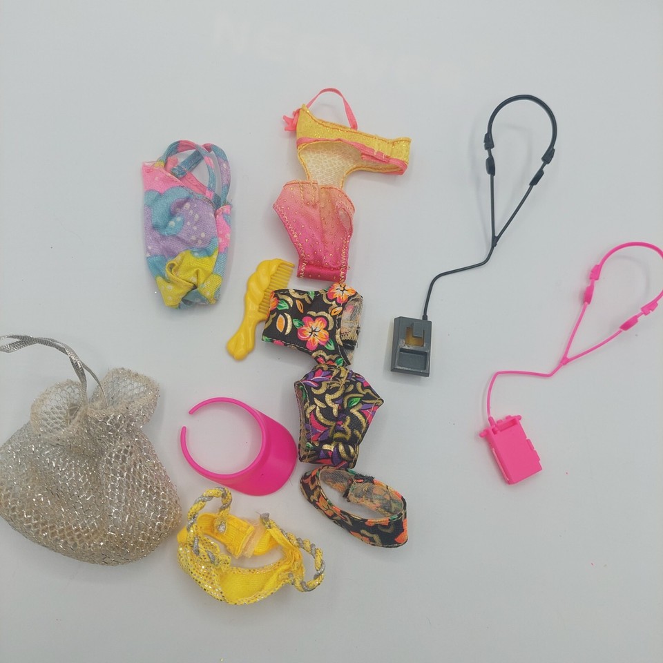 California Barbie Doll Vintage Accessories Lot Swimsuit Walkman ...