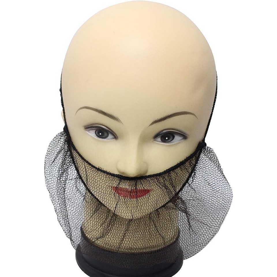 NEW 100pcs Beard Net Disposable Nylon Mustache Net Breathable Elastic ...