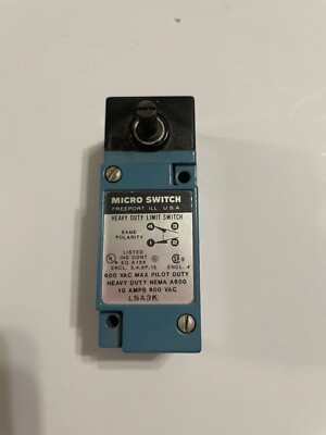 Micro Switch LSA3K Heavy Duty Limit Switch 10 AMPS 600 VAC | eBay