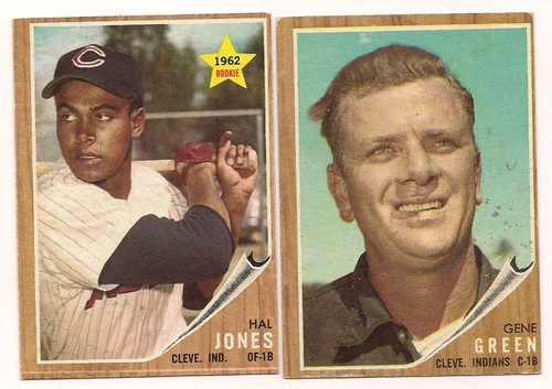 1962 Topps Rookie Hal Jones/Gene Green Cleveland Indians | eBay