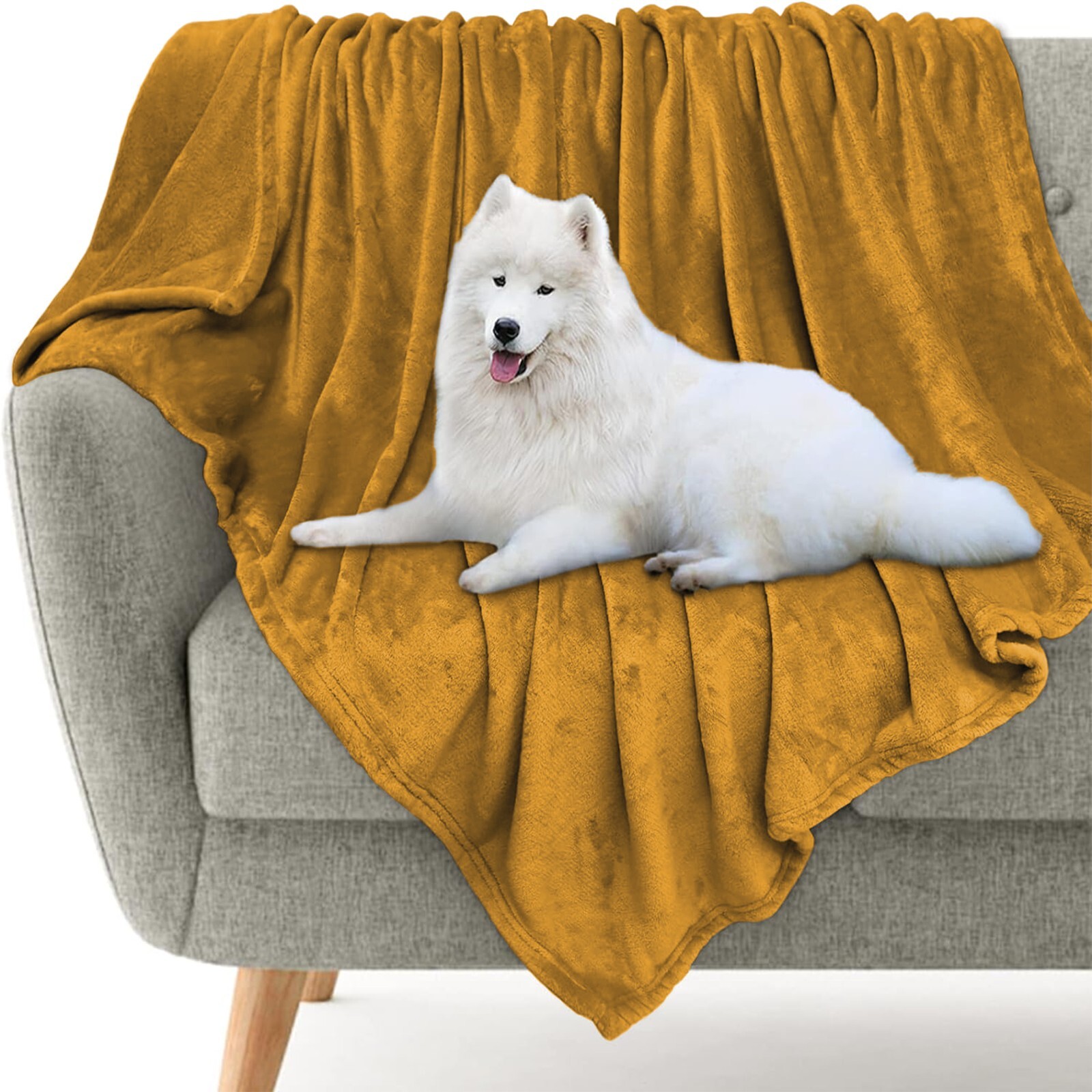 Large Pet Blanket Fluffy Fleece Throws For Doge & Cats Washable Puppy ...