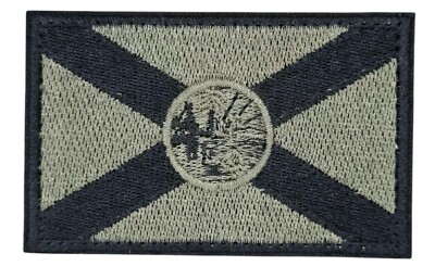 FLORIDA STATE FLAG FL BOAT EMBLEM FOREST MILITARY ARMY TACTICAL HOOK ...