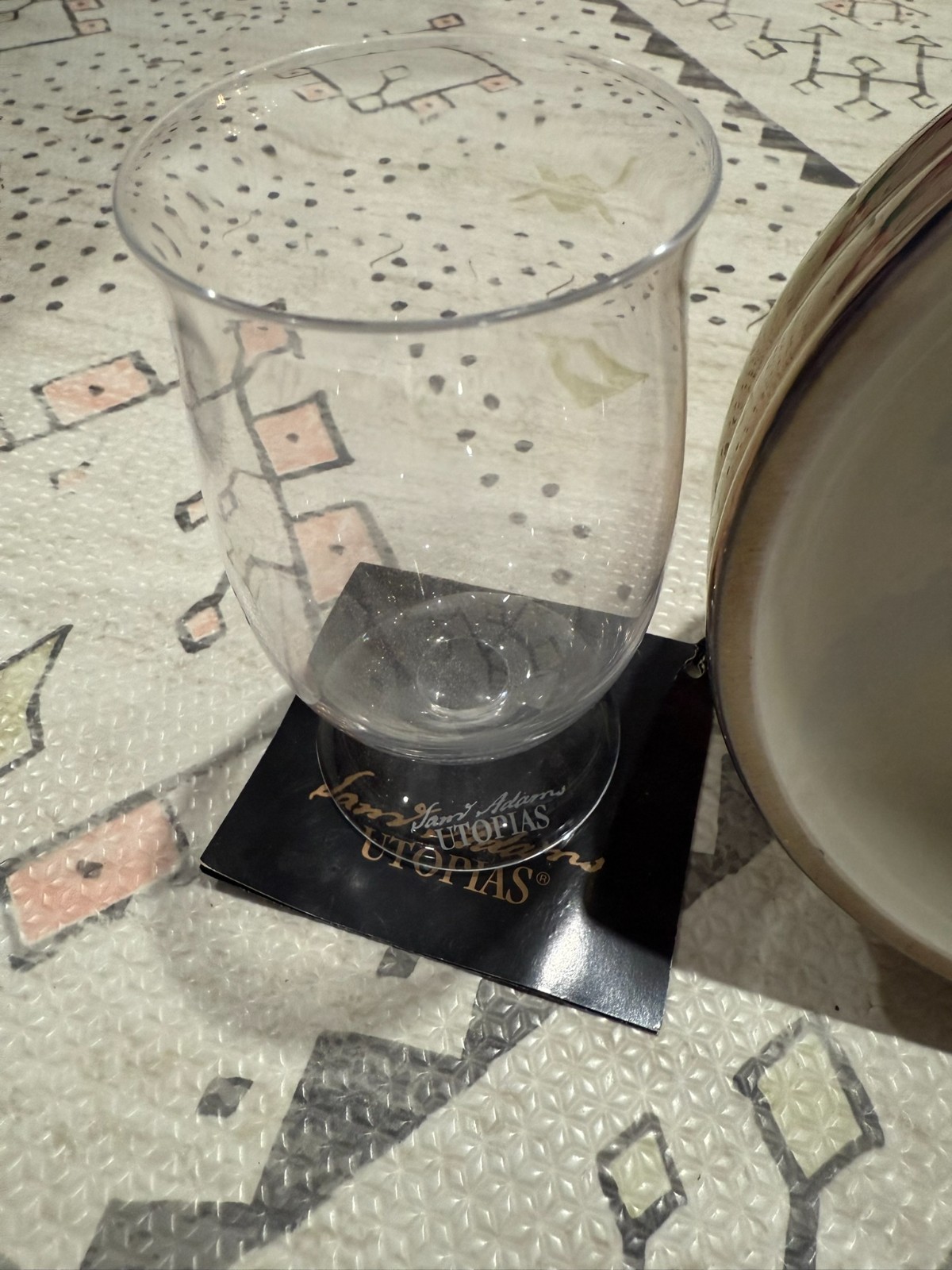 empty 2007 Sam Adams Utopias bottle with hangtag and glass, No Box | eBay