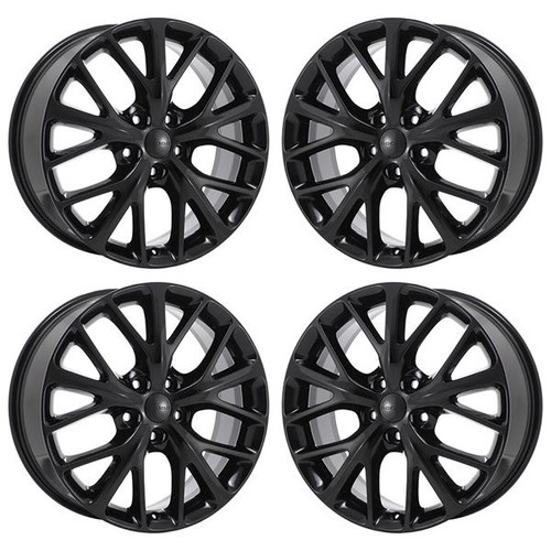 20" DODGE DURANGO GLOSS BLACK WHEELS RIMS FACTORY OEM 9129 2011-2018 ...
