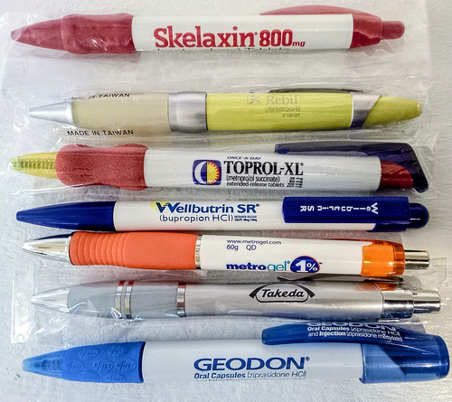 Lot Heavy Metal Plastic Drug Rep Pens Pharmaceutical Pharma Medical ...