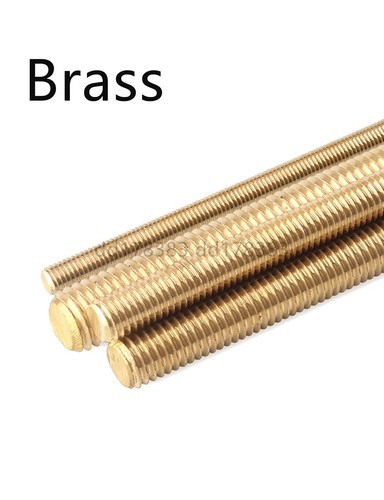 M2 M3 M4 M5 M6 M8 M10 M12 M16 M20 Brass Threaded Rods Metric Thread ...