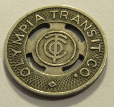 Very Old Olympia, WA Transit Co. Bus Token - Washington | eBay