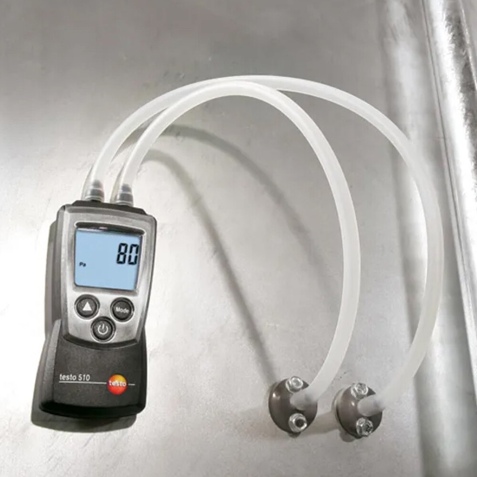 testo 510-Digital manometer 2 AAA batteries IP40 7.252 psi / 500 mbar ...