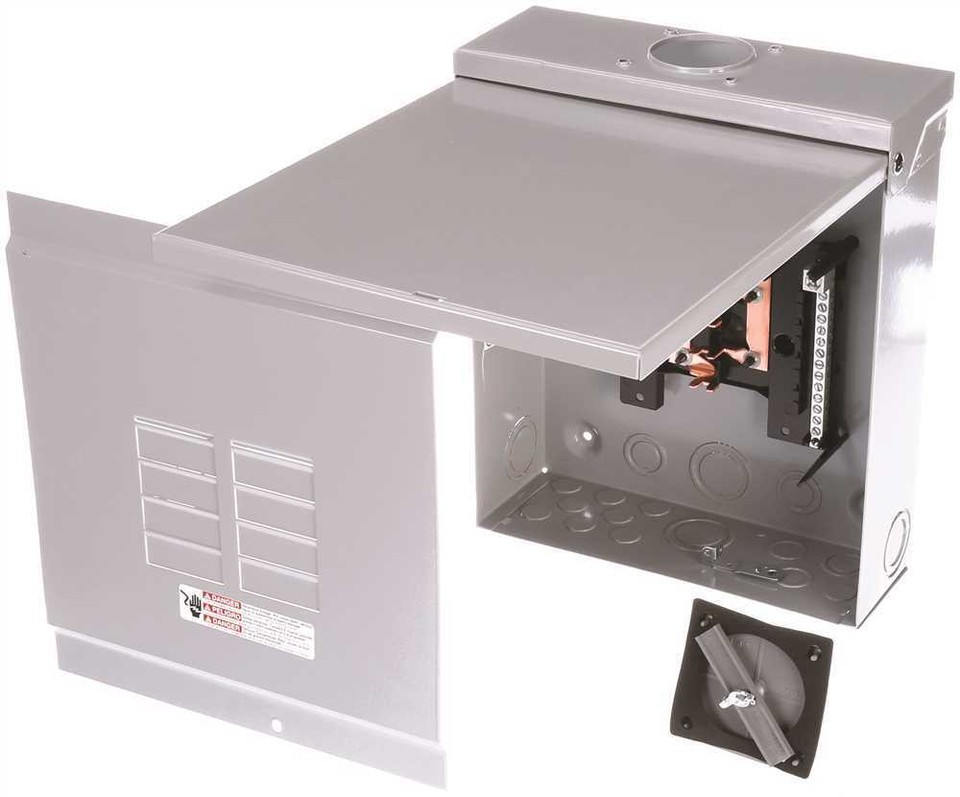 Murray EQ Load Center, 125 A, 8 -Space, 16 -Circuit, Main Lug, NEMA 3R ...