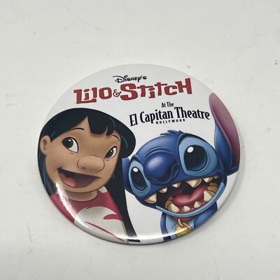 Vintage Disney's Lilo & Stitch Movie Button/Pin (Theater Promo) Lilo ...