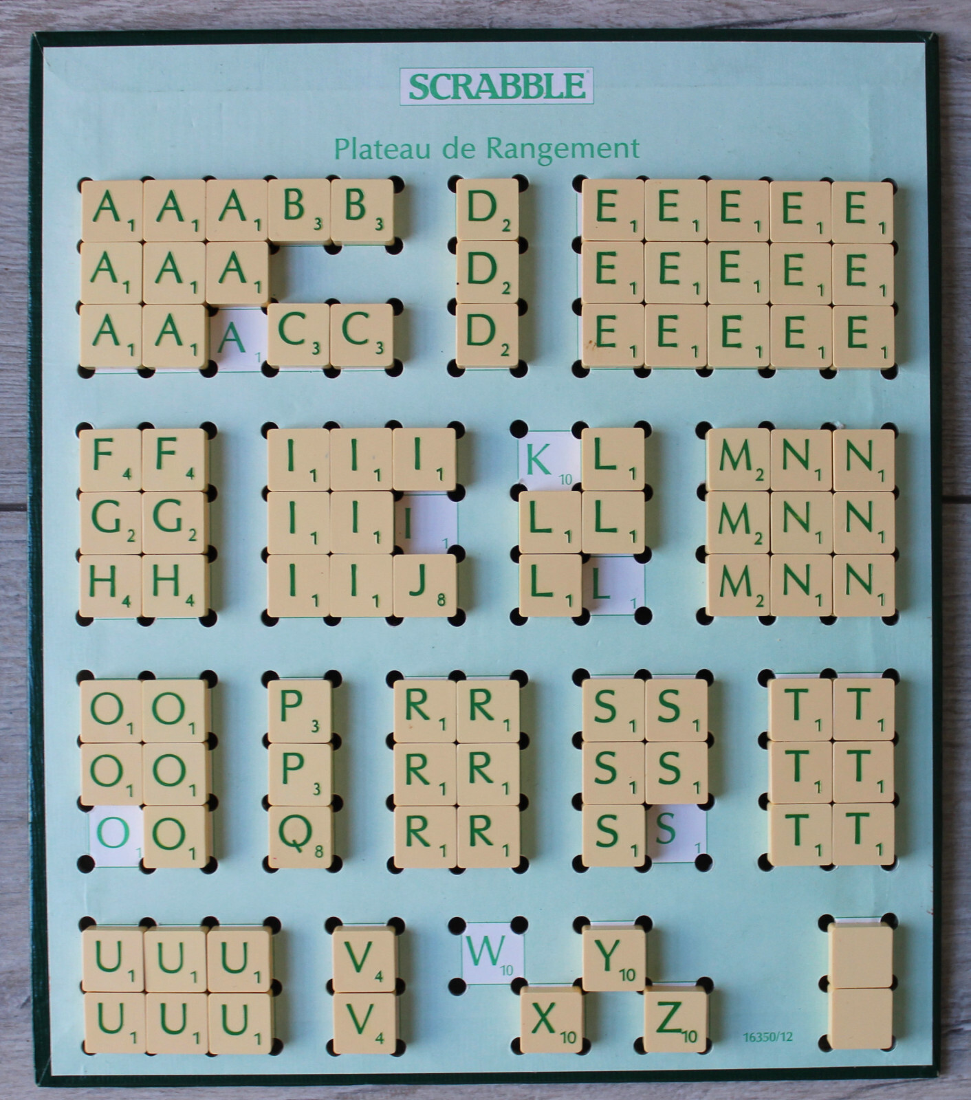 Scrabble Duplicate Lettres Rechange Avec Picots Bleu Vert Rouge 0,8 cm ...