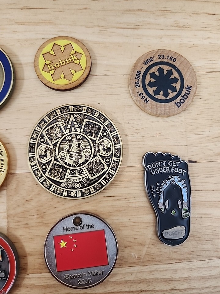 Lot Of 14 Geocoin Geocaching Coins READ DESCRIPTION PLEASE. | eBay