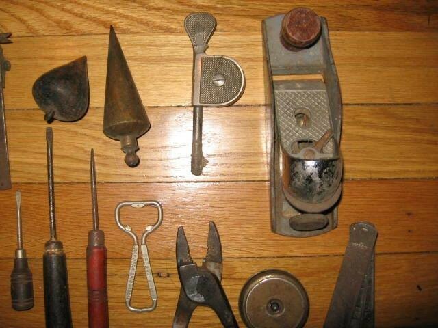 ANTIQUE TOOL SET COLLECTION & WOOD TOOL CHEST WOW! LOTS OF TOOLS ! | eBay