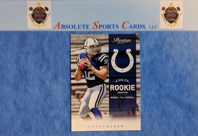 2012 Prestige #229 ANDREW LUCK Rookie Card | Indianapolis Colts | RC | eBay