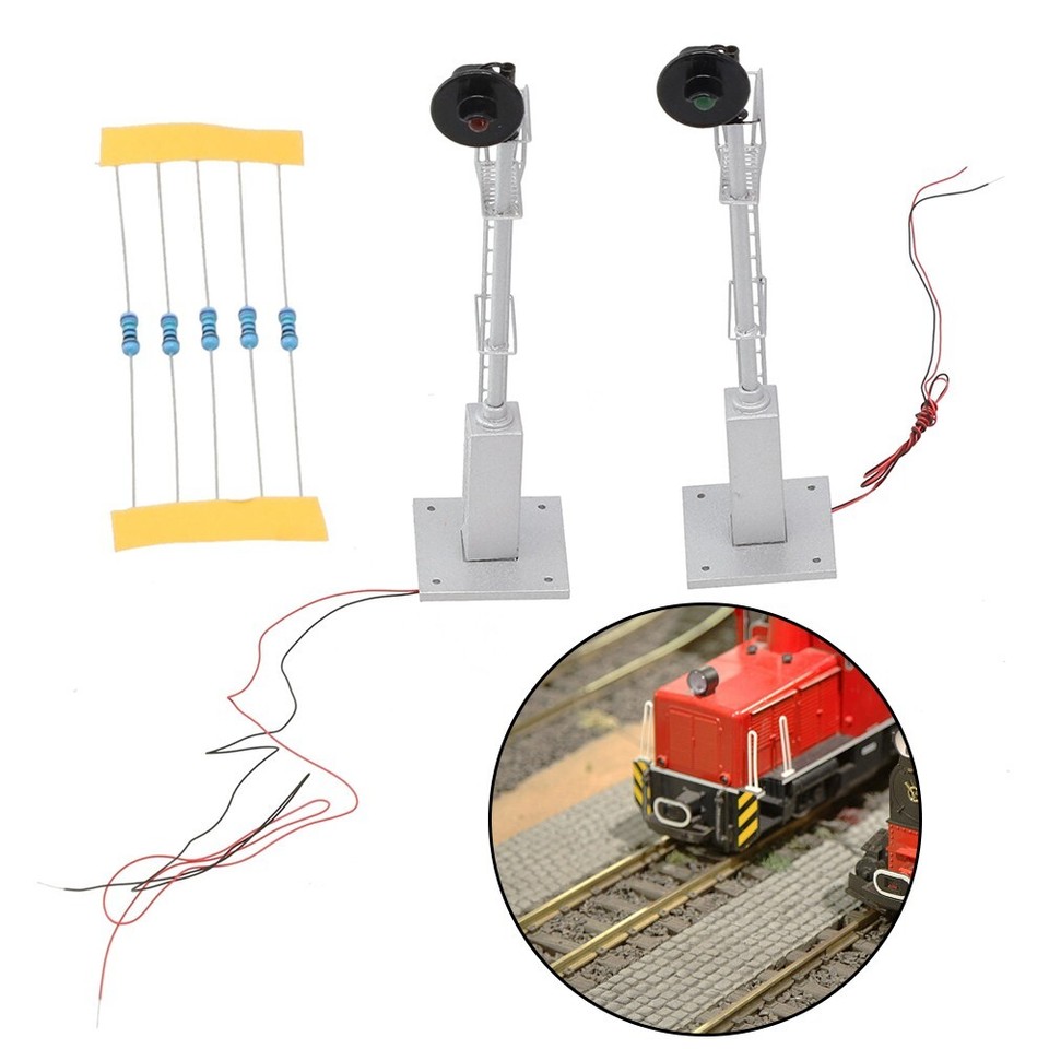 1* HO Scale Model Railroad Tri-lights Searchlight Signal Fine Metal ...