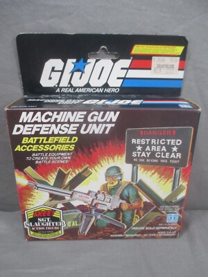 GI Joe MACHINE GUN DEFENSE UNIT Vintage FACTORY SEALED Hasbro 1984 MISB ...