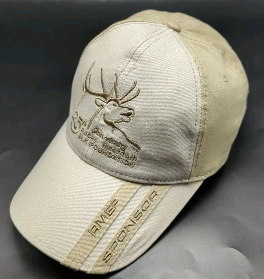 Rocky Mountain Elk Foundation Sponsor hat beige adjus… - Gem