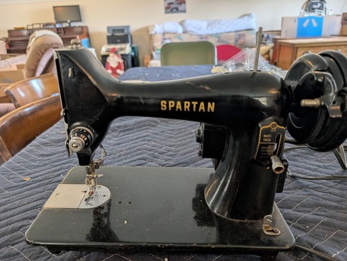 Vintage Spartan Sewing Machine- Powers Up,And Moves Freely | eBay