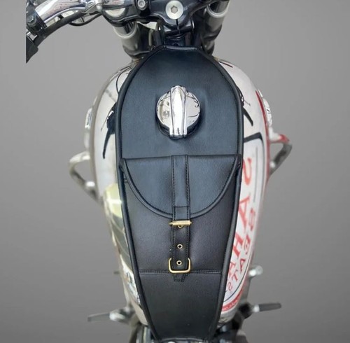 TANK COVER / TANK BAG BLACK FIT FOR ROYAL ENFIELD INTERCEPTOR & GT 650 ...