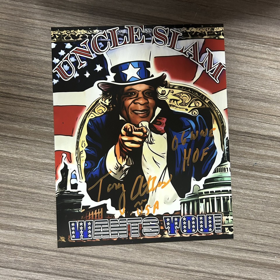 Tony Atlas Signed 8x10 Custom WWE WWF WCW NWA Hall Of Fame | eBay