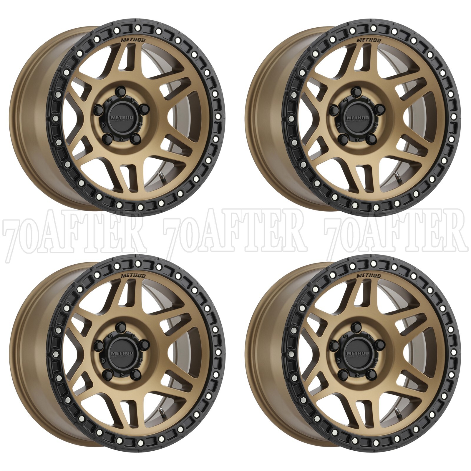 (4X) Method MR312 Wheels [17x8.5|5x139.7|ET:0|CB:108] Bronze w/Matte ...