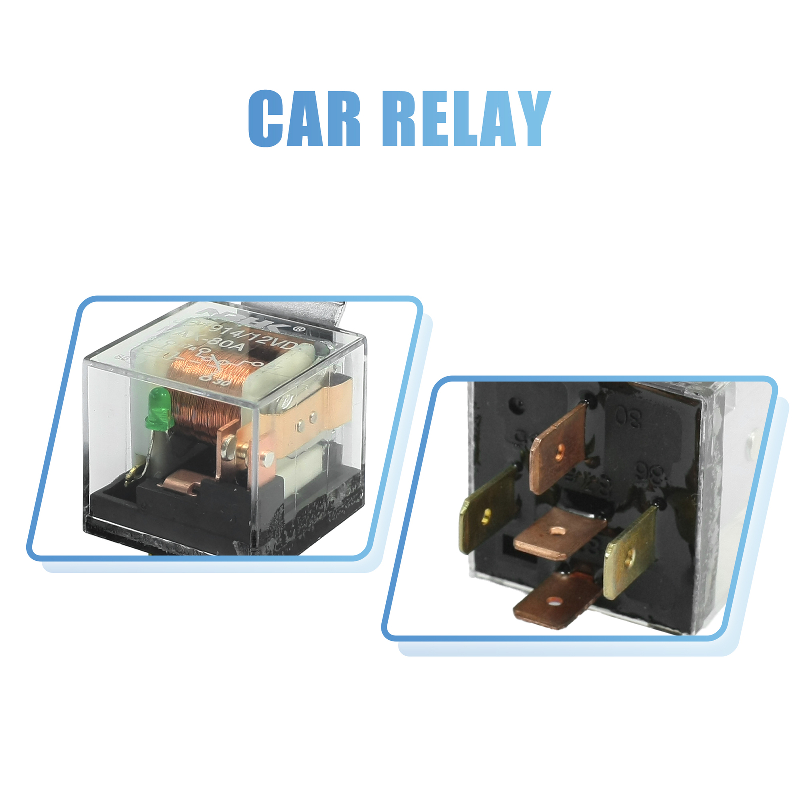 5 Pin JD1914 80A 12V DC Universal Car Vehicle Motor Fuse Relay Switch ...