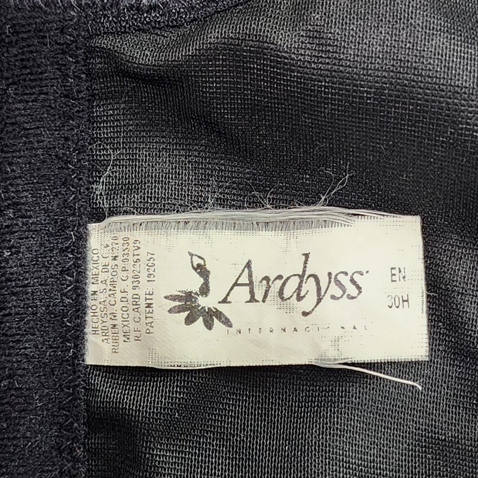 Ardyss Angel Bra 30H Shapers Supports Firms Lift The Breast Lacey Black ...