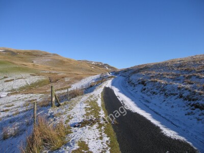 Photo 6x4 Teifi pools road Ffair-Rhos The dead-end road from Ffair Rhos ...