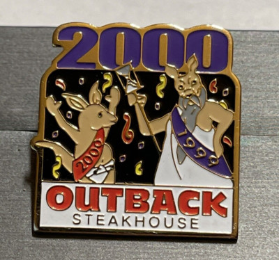 Vintage Millennium 2000 Outback Steakhouse Multi Colored Enameled Lapel ...