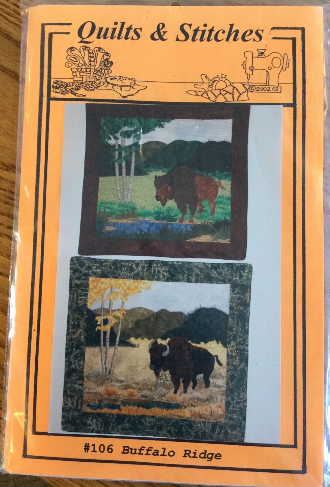 Buffalo Ridge appliqué quilt pattern by Quilts & Stitches | eBay