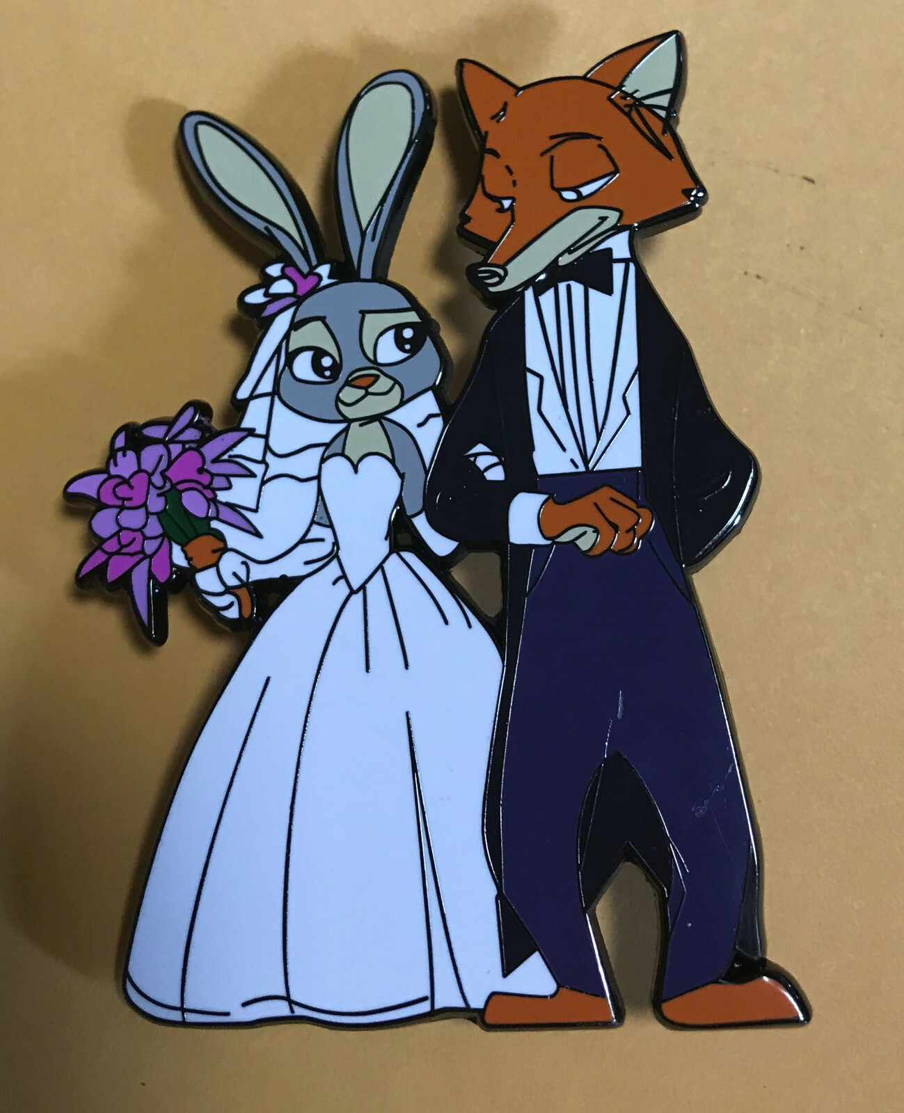 PIN ZOOTOPIA WEDDING JUDY HOPPS NICK WILDE 3" JUMBO FANTASY | eBay