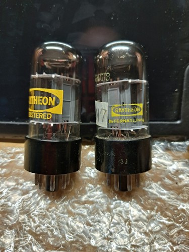 (2) Balanced RAYTHEON 6SN7 TALL Tubes TV-7 Tested GUARANTEED GOOD | eBay