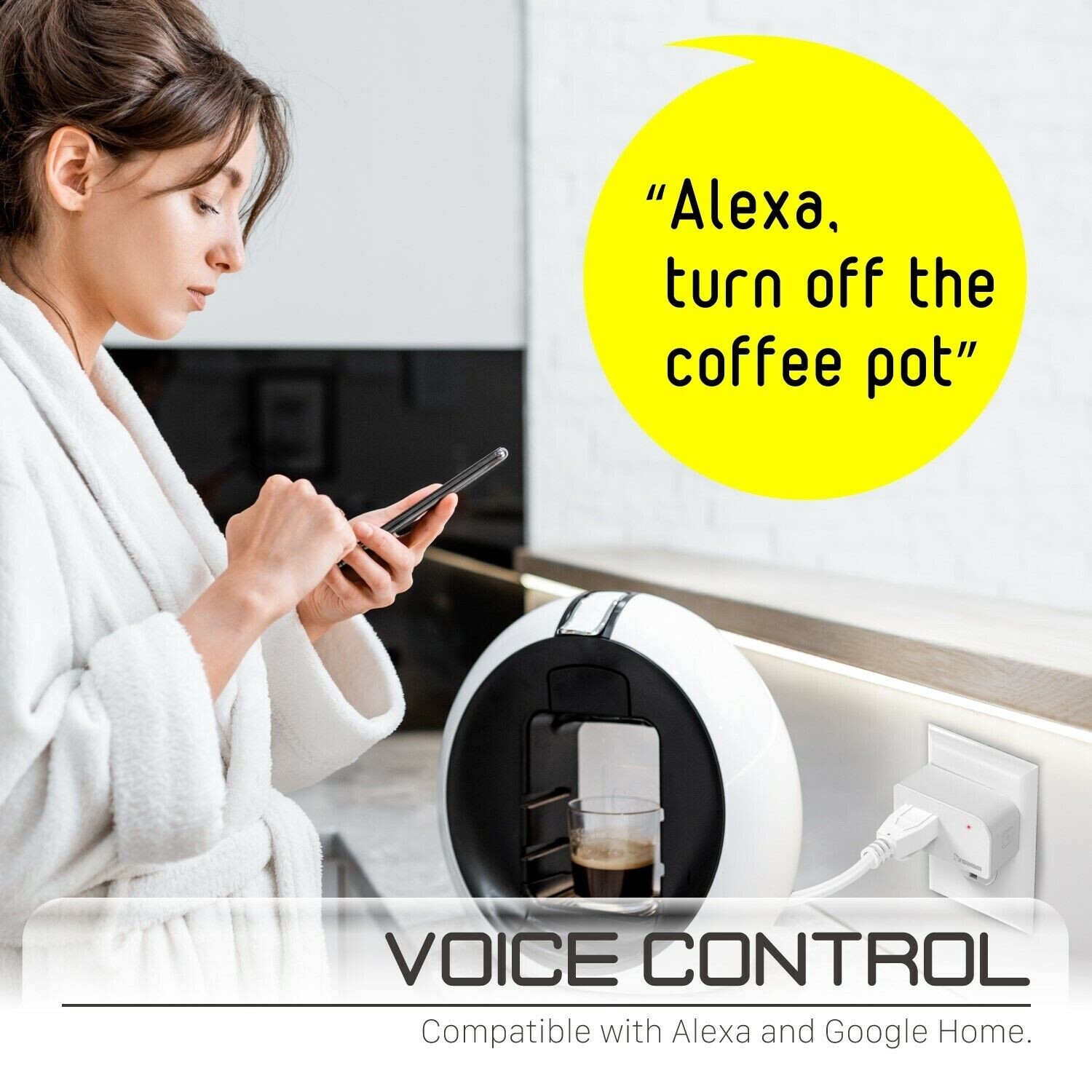 1x WiFi Smart Plug Switch Wall Outlet Socket Light Alexa Google Home ...