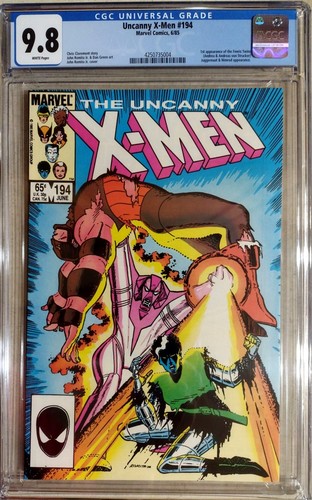 The Uncanny X-Men 194 CGC 9.8 1st Appearance Fenris Twins 1985 ...