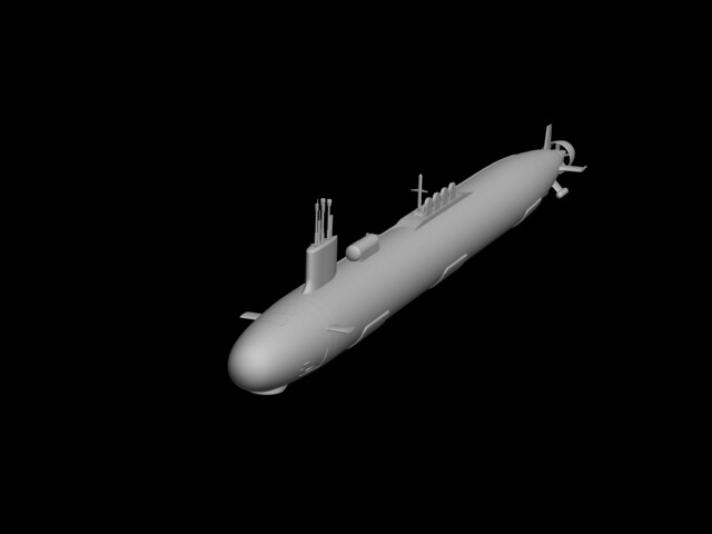 USS Arizona (SSN-803) VA Class Block V SSGN Sub 1:200 scale with ...