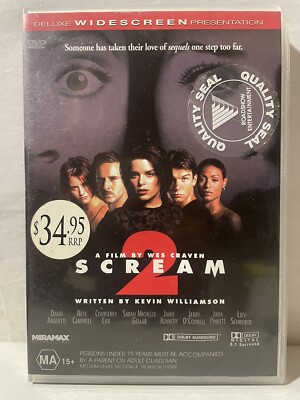 Scream 2 (DVD, 1997) Horror Region 4 LNC 9398710177190 | eBay Australia