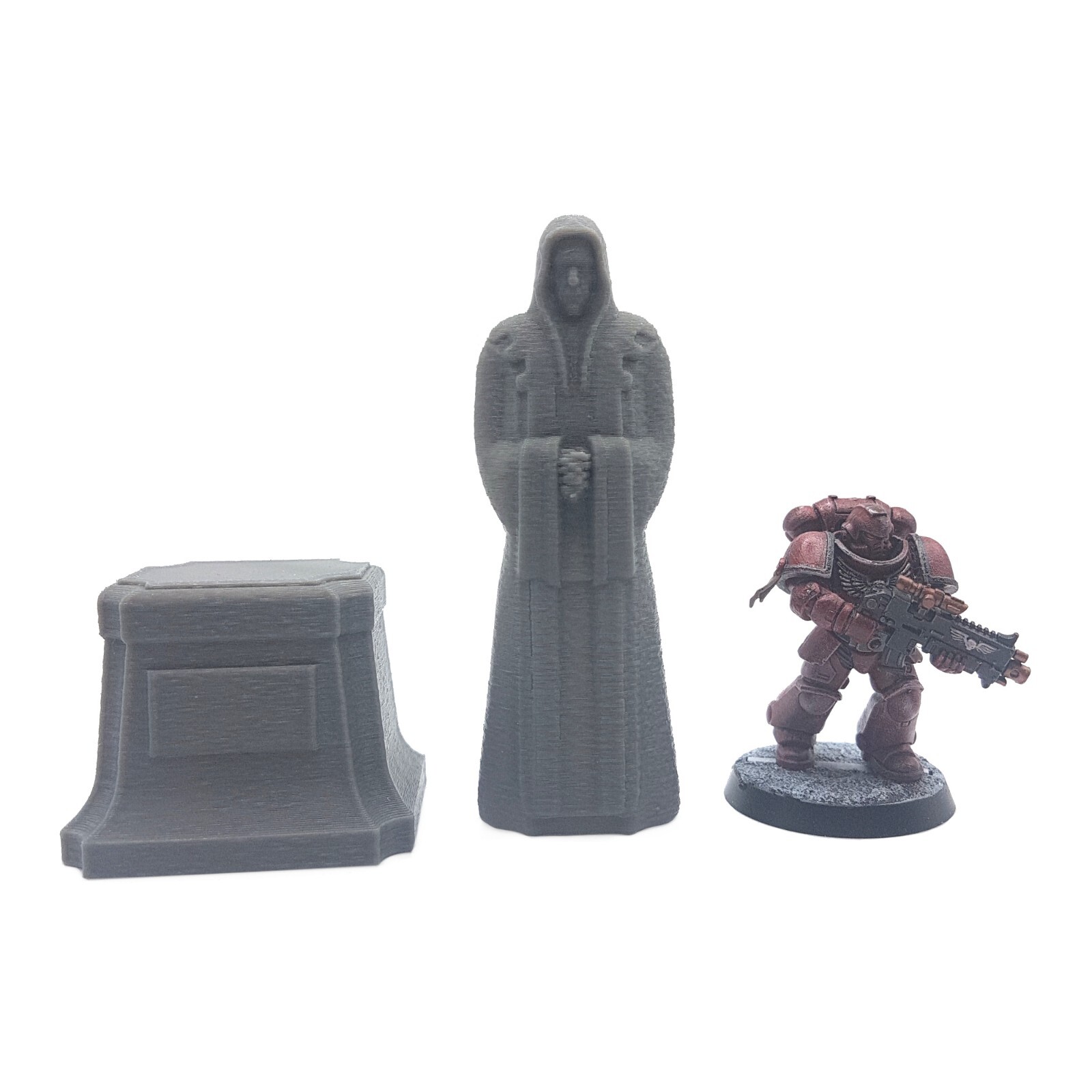 Gothic Monk Statue Grimdark 28mm Church Wargaming Scenery Terrain ...
