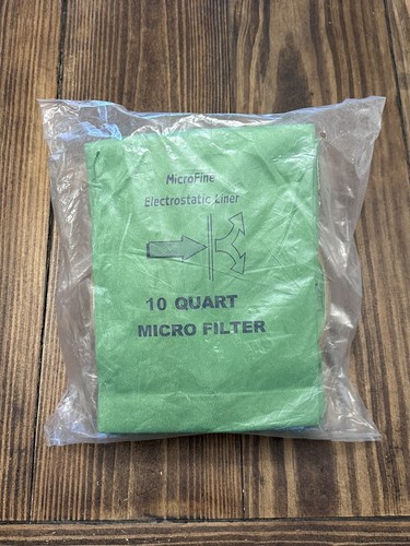 10 Eco Green Back Pack Microfine Electrostatic Micro Filter Vacuum Bags ...