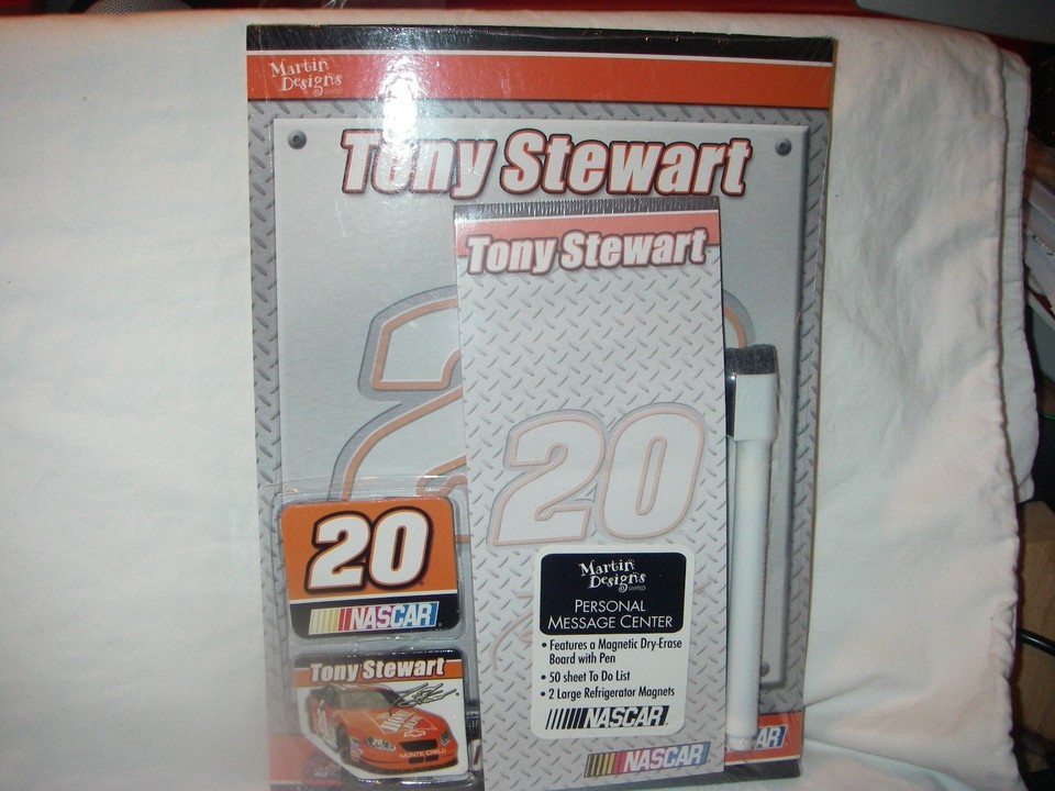 TONY STEWART #20 NASCAR MAGNET MEMO CENTER SET NEW MAGNETS | eBay