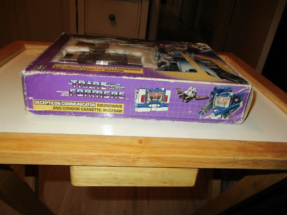 Transformers G1 Original Soundwave with Box & Comes w All Weapons No ...