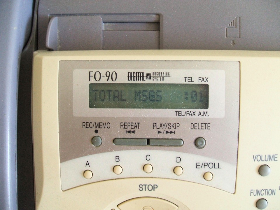 Vintage Sharp UX-84 FO-90 Answering-Fax Machine Last Used in Working Order VGC | eBay UK