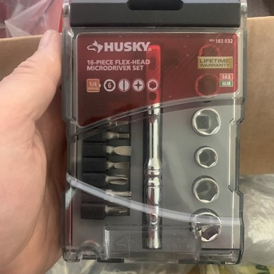 Husky 16-Piece Flex-Head Microdriver Set | eBay