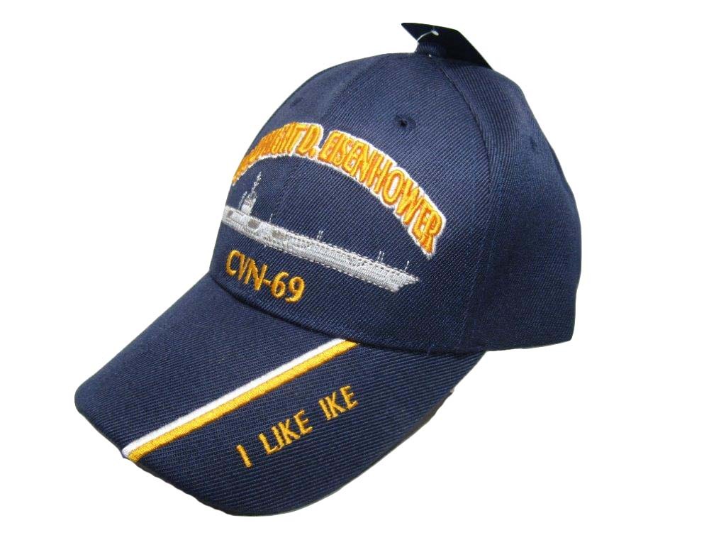 US Navy USS Dwight Eisenhower CVN-69 Battleship Embroidered Cap CAP550S ...